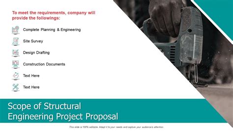 Scope Of Structural Engineering Project Proposal Ppt Slides Design