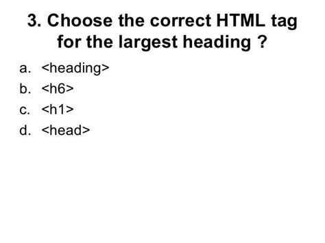 Html Quiz