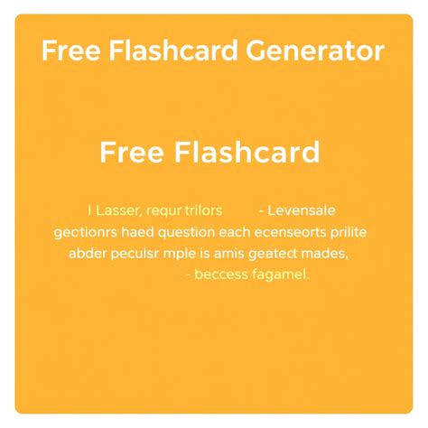 Free Flashcard Generator Free No Signup AI Tool