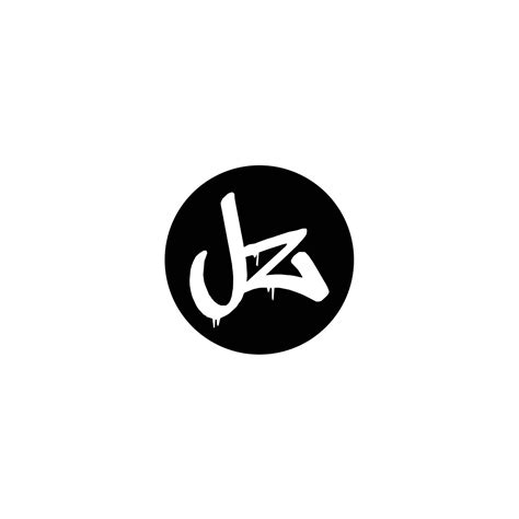 Initial Jz Letter Drip Template Design 26040212 Vector Art At Vecteezy