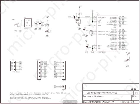 Arduino Pro Mini Schematic
