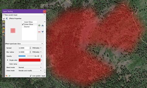 Creating Reverse Of Inner Glow When Styling Polygon In Qgis