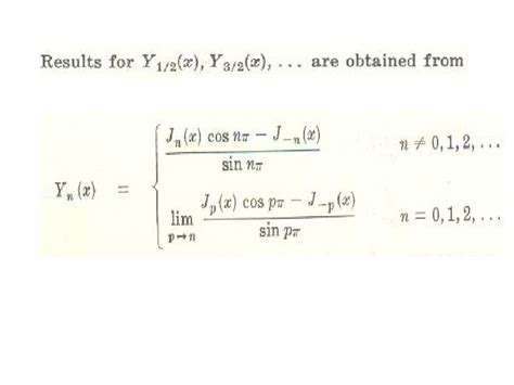Bessels Equation And Bessel Functions The Differential Equation