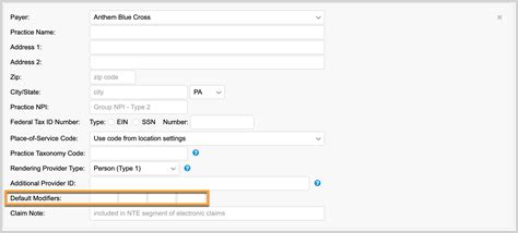 Applying Modifiers Therapynotes
