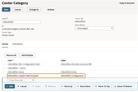 Add EXtendFiles Configuration Page Link EXtendKnowledge