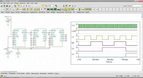 Digital Circuit Simulation Tina