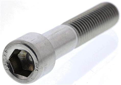 Rs Pro M12 X 60mm Hex Socket Cap Screw Plain Stainless Steel Rs