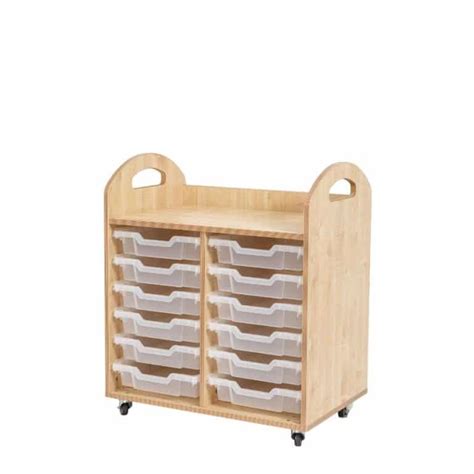 Shallow Tray Storage Unit Designs For Education