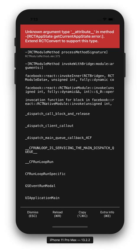 First Load On Ios Simulator Yields Unknown Arg Type Error · Issue 8