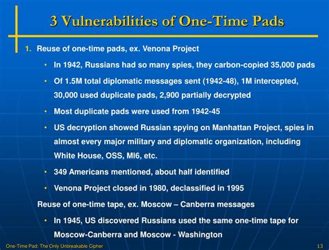 Ppt One Time Pad The Only Unbreakable Cipher Powerpoint Presentation Id5584392