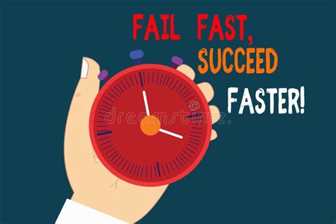 Text Sign Showing Fail Fast Succeed Faster Conceptual Photo Do Not Give Up Keep Working On It