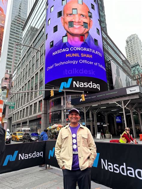Thank You Nasdaq For Giving Talkdesk Love On The Billboard Today I Was