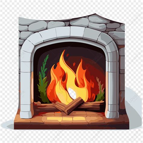 아이들을 위한 재미있는 벽난로 카드 클립 아트 벡터상표 Png 일러스트 무료 다운로드 Lovepik