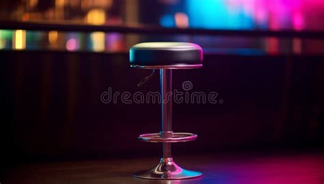 Illuminated Bar Counter Modern Cocktails Luxury Lifestyles Generated By Ai Stock Illustration