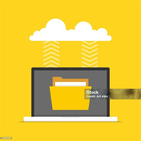 클라우드 스토리지 개념 클라우드와 연결된 랩톱 벡터 그림입니다 개념에 대한 스톡 벡터 아트 및 기타 이미지 개념 경영자