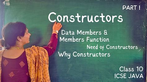 Constructor Part I Isce Java Computer Class 10 Education Computer