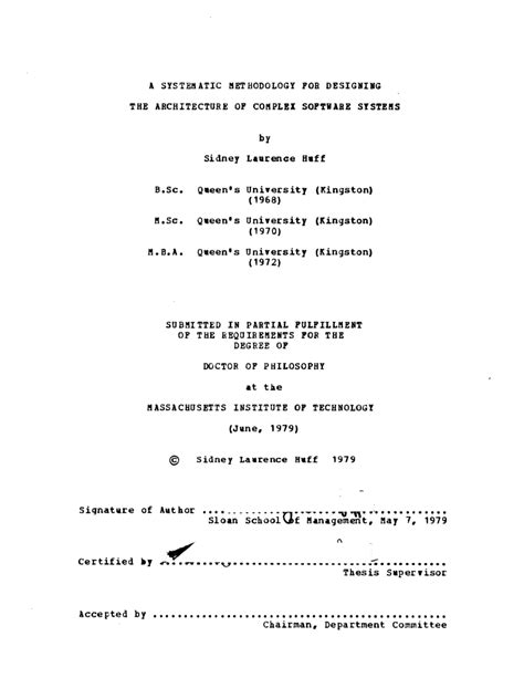 Pdf A Systematic Methodology For Designing The Architecture Of