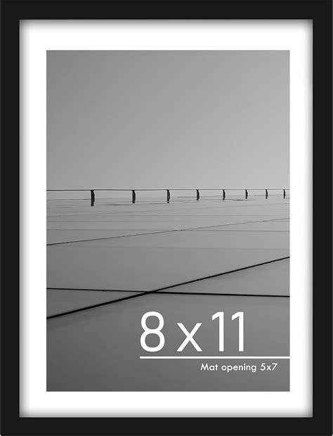 Pealsn 8x11 Picture Frame Display Pictures 5 X 7 With Mat Or 8 X 11 Without Mat
