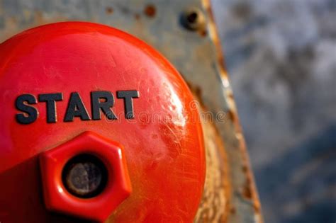Big Red Start Button Close Up Stock Illustration Illustration Of Alert Emergency 325563594