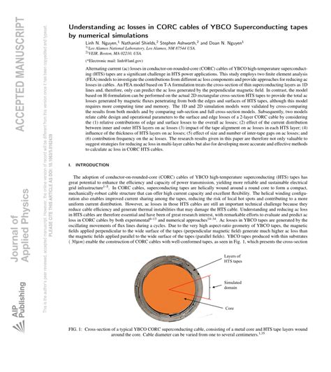 pdf understanding ac losses in corc cables of ybco superconducting