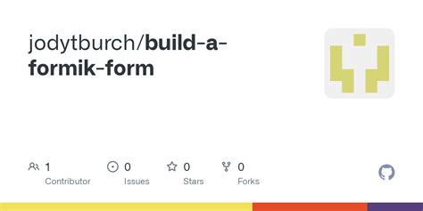 Github Jodytburchbuild A Formik Form