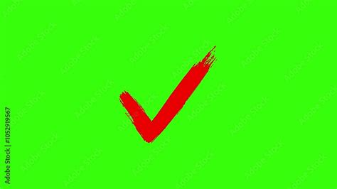 Animated Tick Icon Set On Green Screen Green Checkmark Animation Yes Tick Correct Check Mark