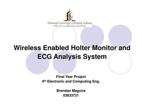 PPT Wireless Enabled Holter Monitor And ECG Analysis System PowerPoint Presentation ID 7040571