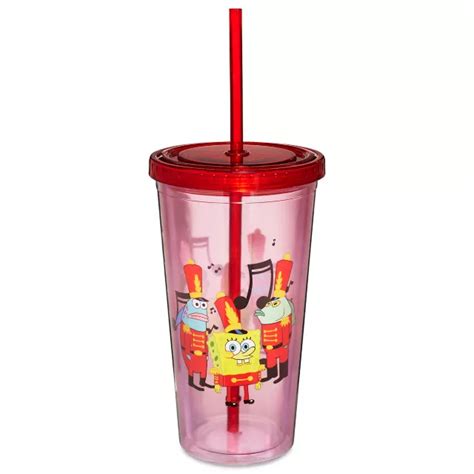 Spongebob Squarepants Band Cup With Straw 20 Oz Spencers