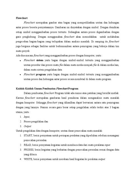 Flowchart Pdf Komputer