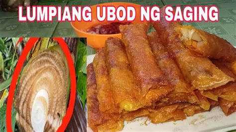 Lumpiang Ubod Ng Saging With Gulaylutong Pinoy Fermin Tv Youtube