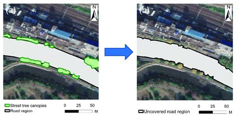 Extraction Process Illustration Of Uncovered Road Region A Extracted Download Scientific