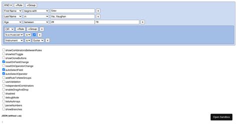 React Querybuilder Ci Codesandbox