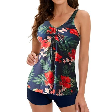 Haoxianjian Two Piece Swimsuits Swimdress For Women High Waisted