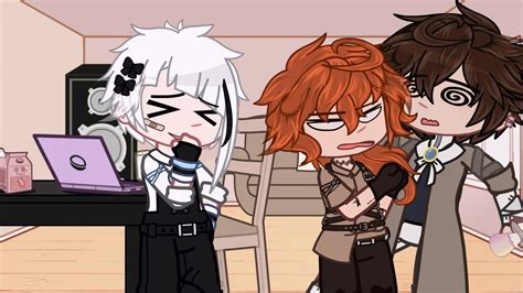 Lalalalalala Ау Чуя в ВДА Фд БСД гача клуб лайф пейринг Дазай Осаму Накахара Чуя