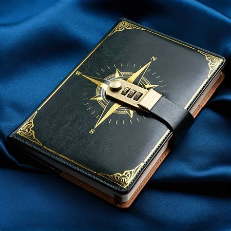 비밀번호 잠금 노트 A5 잠금 장치 학생 노트 메모장 두꺼운 일본식과 한국식 문구 빈티지 코드북 학습 노트 Temu Republic Of Korea