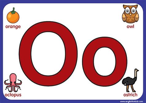 Big printable ABC letters - letter o | Abc flashcards printable ...