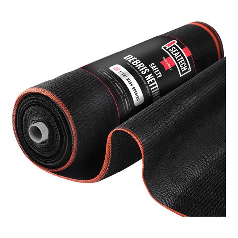 SEALTECH 6 X 50 Black Heavy Duty 1 16 Mesh Safety Debris Netting Roll ST 501 6X50