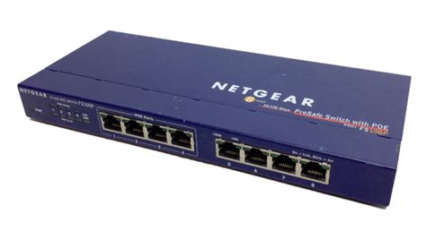 Netgear Prosafe Ethernet Switch With Poe Fs108p 8 Port 10 100 Mbps 606449037883 Ebay