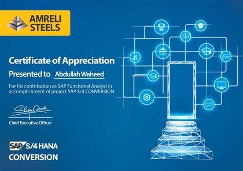 Abdullah Waheed On Linkedin Sap Amreli Conversion S4hana Digitaltransformation Recognition