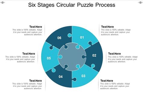 Six Stages Circular Puzzle Process Ppt PowerPoint Presentation Summary Aids