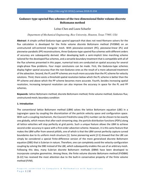 Pdf Godunov Type Upwind Flux Schemes Of The Two Dimensional Finite Volume Discrete Boltzmann