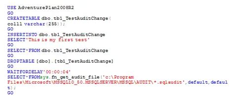 Technique For SQL Server Database Auditing