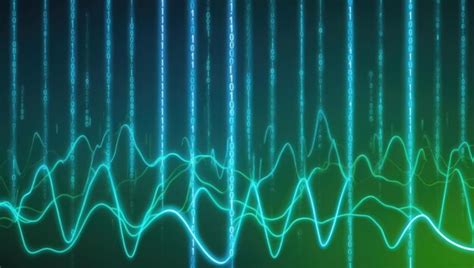 Abstract Digital Wave Visualization Representing Sound And Technology