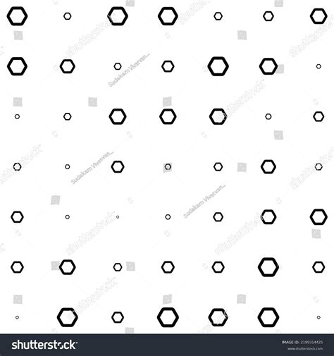 Hexagons Halftone Random Pattern Background Vector Stock Vector
