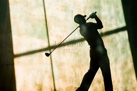 골프 선수 실루엣 일러스트 무료 다운로드 Lovepik
