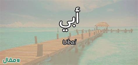 معنى اسم ابي مقال