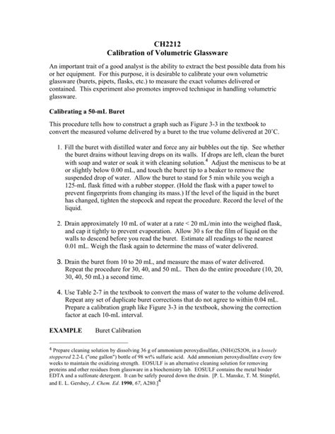Calibration Of Volumetric Flask Lab Report At Everett Reynolds Blog