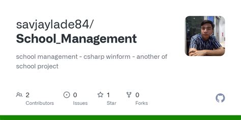 Github Savjaylade84 School Management School Management Csharp Winform Another Of School