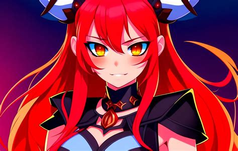 Wallpaper Girl Anime Redhead For Mobile And Desktop Section арт