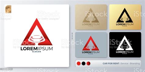 벡터 일러스트 레이 션 로고 디자인 자동차 사업 브랜딩을 삽입하기 위한 빈 이름입니다 모든 종류의 응용 프로그램에 대한 예제로